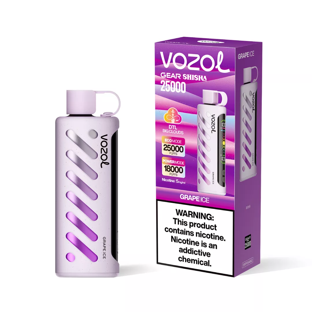 Vozol Gear shisha 25000 Züge Einweg E Zigarette - Grape mint - Al ...