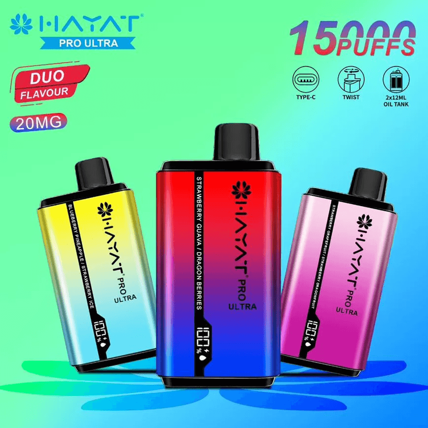 Hayat Pro Ultra 15000 Puffs Kertak ytt inen E savuke Mustaherukka